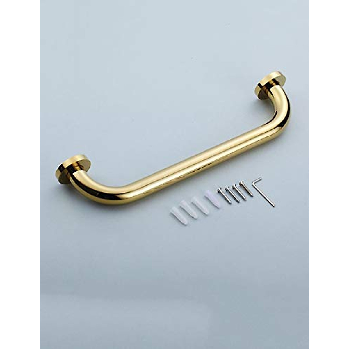 CRODY Bath Wall Attachment Handrails Grab Bar Rails Shower Aid and Safety Support Armrest Grab Bar,Safety Copper Elderly Handrail Luxurious Wall Mounted Straight Towel Rack/500 * 60Mm