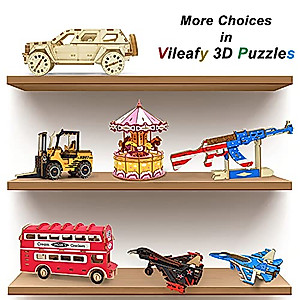 3D Wooden Puzzles for Kids - Mechanical Puzzles Gifts for Boys Ages 12-14, Adults and Teens 140 Pieces - Robot Dog Assembly Size 9.64” x 4.72” x 7.48”