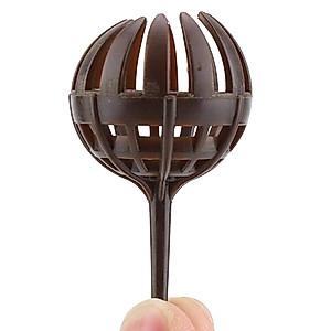 100pcs/ Set Fertilizer Cover Box Basket ABS Material Reusable Portable Safe for Bonsai Plant Flower Orchid Small Plant (Big)