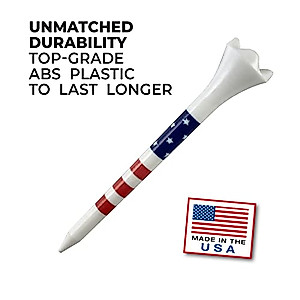 2-3/4" Pride Performance Golf Tees, Stars and Stripes, 100 Count