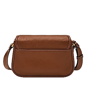 Fossil Women's Heritage Leather Mini Flap Crossbody Purse Handbag