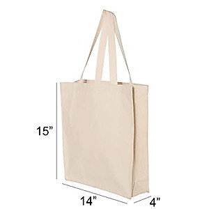 TeesAndTankYou Pitbull Mom Tote Bag Canvas Tote Bag Reusable Grocery Bag for Shopping and Travel (Natural)