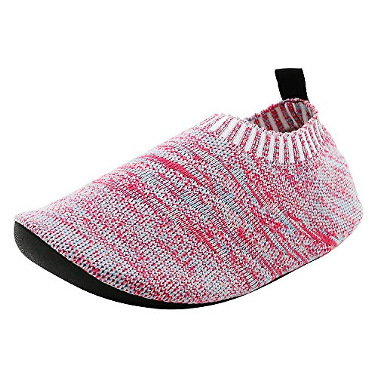 Chen'sout Kids Toddler Slippers Baby House Shoes for Boys Girls Athletic Socks with Indoor Outdoor Lightweight Non-Slip Rubber Sole(13.5-14 Little Kid,Pink,210)