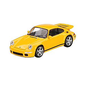 Truescale Miniatures RUF CTR Anniversary Blossom Yellow w/Black Stripes Limited Edition to 4800 Pieces Worldwide 1/64 Diecast Model Car by True Scale Miniatures MGT00358