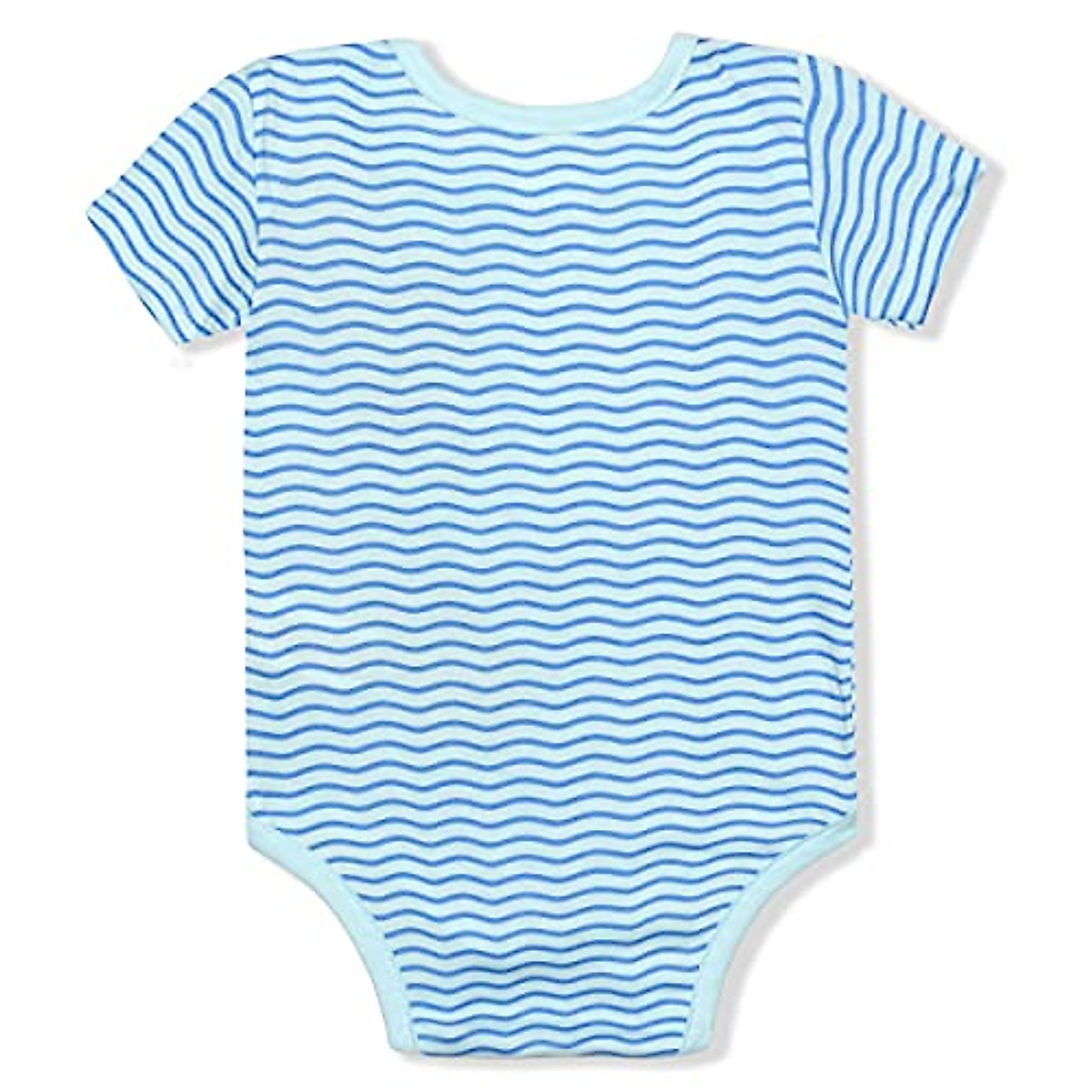 Disney Mickey Mouse Boys 3 Pack Short Sleeve Bodysuit for Newborn – Blue/White/Grey