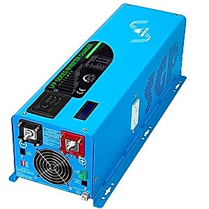 SUNGOLDPOWER 6000W Inverter Charger, 24 Vdc and 240 Vac Input, 120V/240V AC Output Split Phase,Low Frequency,Peak 18000w,Pure Sine Wave Inverter with LCD Remote Panel(Updated Version)
