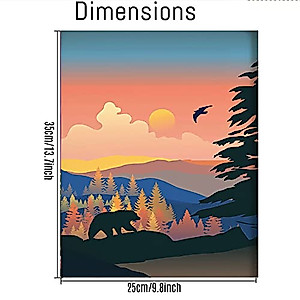 cupmod 6 Packs Paint by Number for Adults Beginners,National Park Painting by Number Kits on Canvas Without Frame,Lanscape Craft Arts for Home Wall Decor