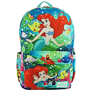 Wondapop Disney Princess 17" Backpack with Laptop Compartment (Ariel)