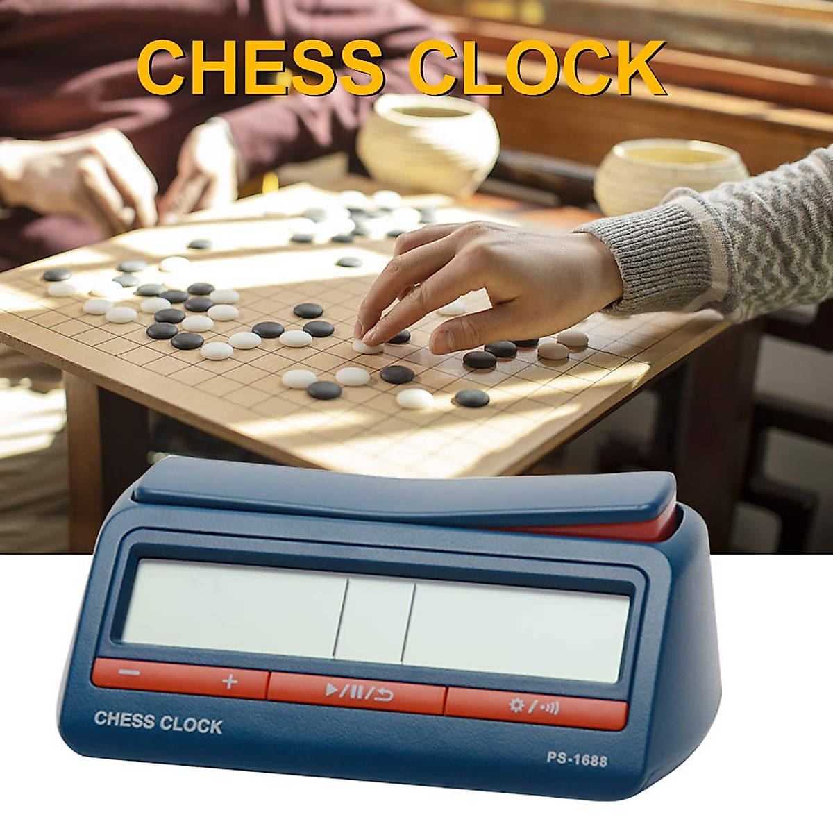 Chess Clock, Advanced Digital Chess & Game Timer, ABS Digital Display Professional International Chess Clock - Blue