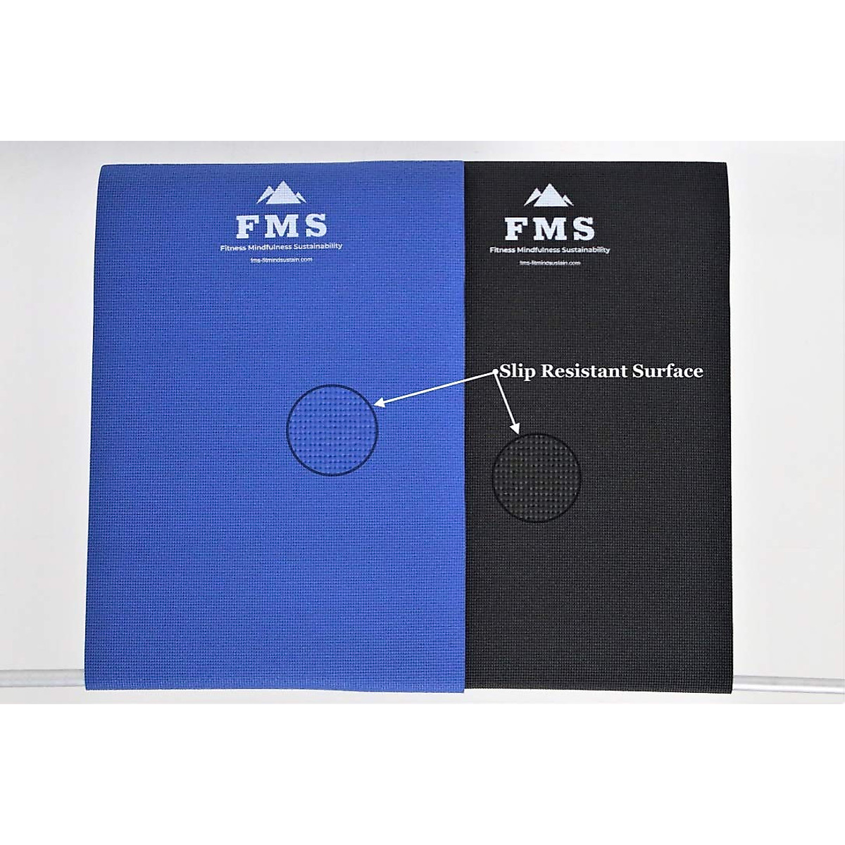 FIMISU™ Yoga & Exercise Mat • 6mm Thick • Slip Resistant (Blue)