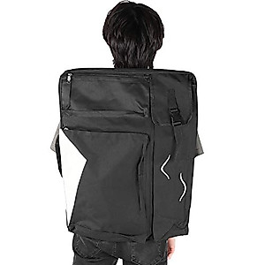 4K Artist Portfolio Backpack Backpack Sketch Board Storage Art Drawing Bag Waterand Tote Water Carry Shoulder Bag(Black)