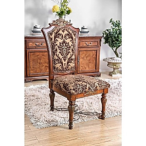 Wycian Chair Base, Boho High Chair 2PCS Brown Solid Wood 23" L 26" W 47" H Living Room Bedroom Dining Rooms Garden Kitchen Counter Chairs