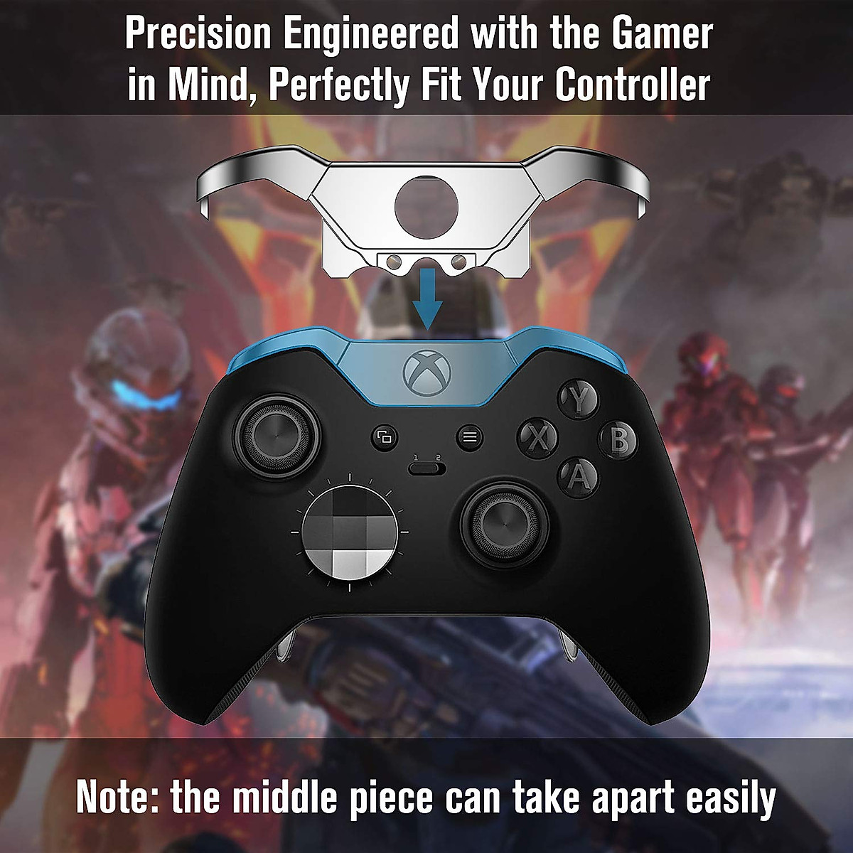 Sthetix Upgraded LB RB Bumpers Replacement Triggers Button Parts - Revolutionary Precision Design + T6 T8 Screwdriver Repair Kit Compatible with Xbox One Elite Controller