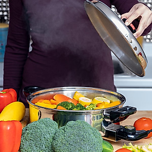 Precise Heat 3-1/2-Quart Surgical Stainless-Steel Oil Core Skillet