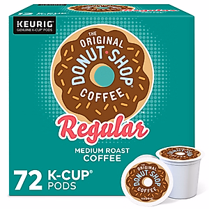 The Original Donut Shop Keurig Single-Serve K-Cup Pods, Regular Medium Roast Coffee, 72 Count