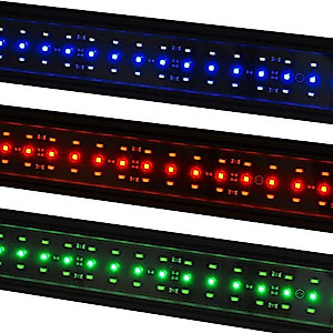 VivaGrow DN DayNight RGB 24/7 Customize Automation Full Spectrum LED Aquarium Fish Tank Light Extendable Remote (24" - 30")