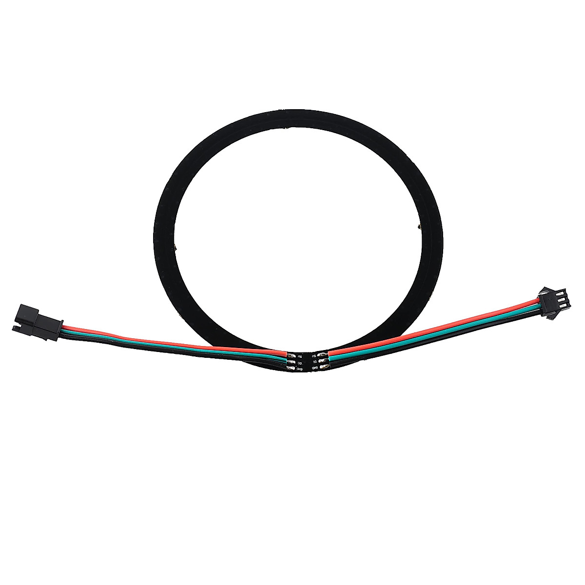 DIYmall 45 RGB LED Rings 45 X WS2812B 5050 Full Color with Integrated Drivers 45 Bits forArduino Raspberry Pi ESP8266 Nodemcu DC5V