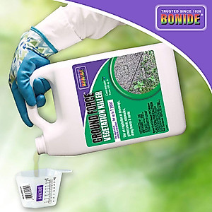 Bonide Flagline Ground Force Vegetation Killer, 128 oz Concentrate Provides Year Long Protection Against Weeds, Grasses & Roots