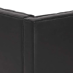 Christopher Knight Home Tignall Chaise Lounge, Midnight Black + Silver