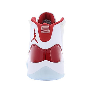 Jordan 11 Retro Big Kids Shoes Size- 3.5 White/Varsity Red-Black
