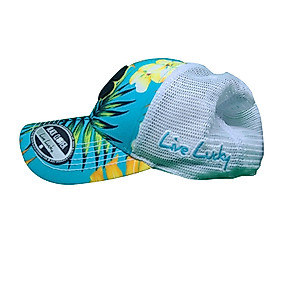 Black Clover Island Lu 5 - Black/Yellow/Tropical/White Mesh - Adjustable