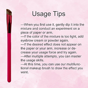 2 Pcs Multi Function Eyebrow Brush YASNAI Professional Eyebrow Brush Concealer Makeup Angled Eyebrow Hairline Brush