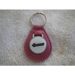 1982-1987 REGAL GRAN NATIONAL GRAN SPORT LOGO LEATHER KEYCHAIN - MAGENTA
