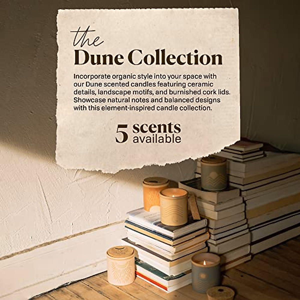 Paddywax Candles Dune Scented Soy Wax Candle, 8-Ounce Ceramic Jar with Burnished Cork Lid, Orange Zest & Bergamot