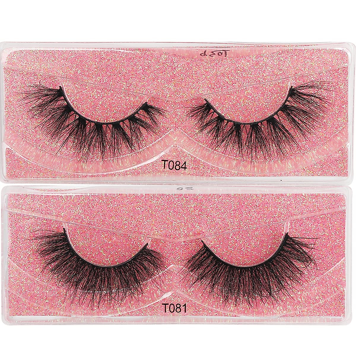 Dedbol 10 pairs of 10 models of 6D artificial fluffy natural mink eyelashes, dramatic false eyelashes(style 4)
