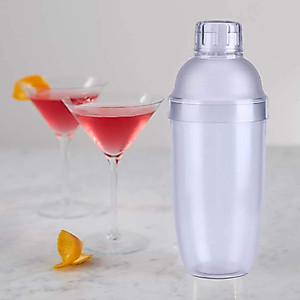 Cocktail Shaker,Anti-leakage Transparent PC Milk Tea Cocktail Drink Shaker Bar Tool 700C Shaker Mixer for Bartending and Home Bar,Essential Bar Accessories Bartender Kit