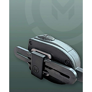 Mic+Tight 2 Pack The Police Mic Clip Tactical Portable Radio Mic Clip for Uniforms or Bullet-Proof Vest Carriers | Black