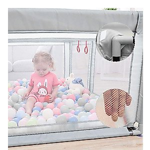 YOBEST Baby Playpen, Extra Large Play Pens for Toddlers, Babys Fence Play Area, Indoor & Outdoor Playard for Babies Kids Activity Center with Gate, Sturdy Safety Play Yard with Soft Breathable Mesh