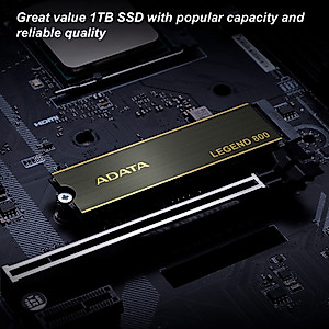 ADATA 1TB SSD Legend 800, NVMe PCIe Gen4 x 4 M.2 2280 Internal Solid State Drive, Speed up to 3,500MB/s, Storage for PC and Laptops, High Endurance with 3D NAND
