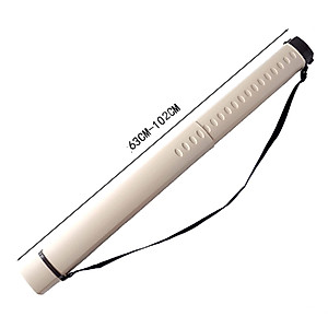 IWOMA Extendable Poster Tubes Expandable 25” to 40” with Shoulder Strap for Carry Documents Drawings Oil Paintings, Maroon