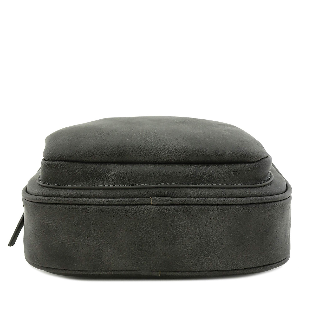 Top Handle Mini Satchel Bag Crossbody Purse (Charcoal Grey)