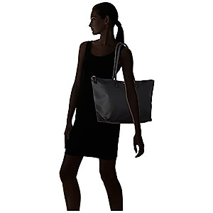 Lacoste womens L.12.12 Tote Shoulder Handbag, Black, 35 x 30 14 cm US