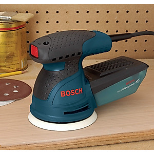 Bosch ROS20VSC-RT 5 in. VS Palm Random Orbit Sander Kit with Canvas Carrying Bag (Renewed)