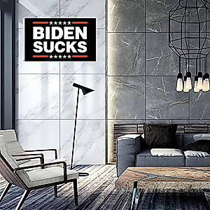 Brotsun Biden Sucks Flag 3X5 Ft Banner- Vivid Color Premium Quality Fade Resistant with Grommets for Outdoor & Indoor.
