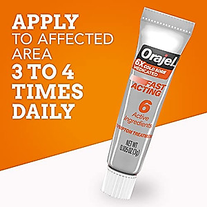 Orajel Moisturelock Cold Sore Symptom Treatment, Cream 0.105 oz (Packaging May Vary)
