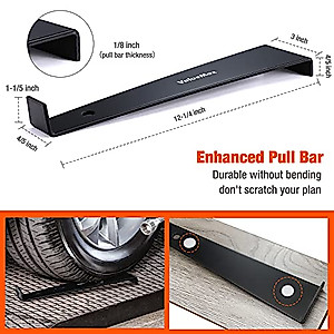 ValueMax Laminate Wood Flooring Installation Kit with Solid Tapping Block, Wider Heavy Duty Pull Bar, Reinforced Double-Faced Mallet with Non-Slip Soft Grip, Foam Kneepads, 30-Piece Spacers