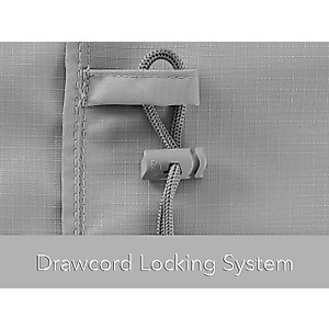 Covermates Rectangular Dining Table/Chair Set Cover - Heavy-Duty Polyester, Weather Resistant, Drawcord Hem, Patio Table Covers, Full Table 72W x 42D x 35H, Ripstop Grey