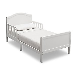Delta Children Bennett Wood Toddler Bed - Greenguard Gold Certified, Bianca White