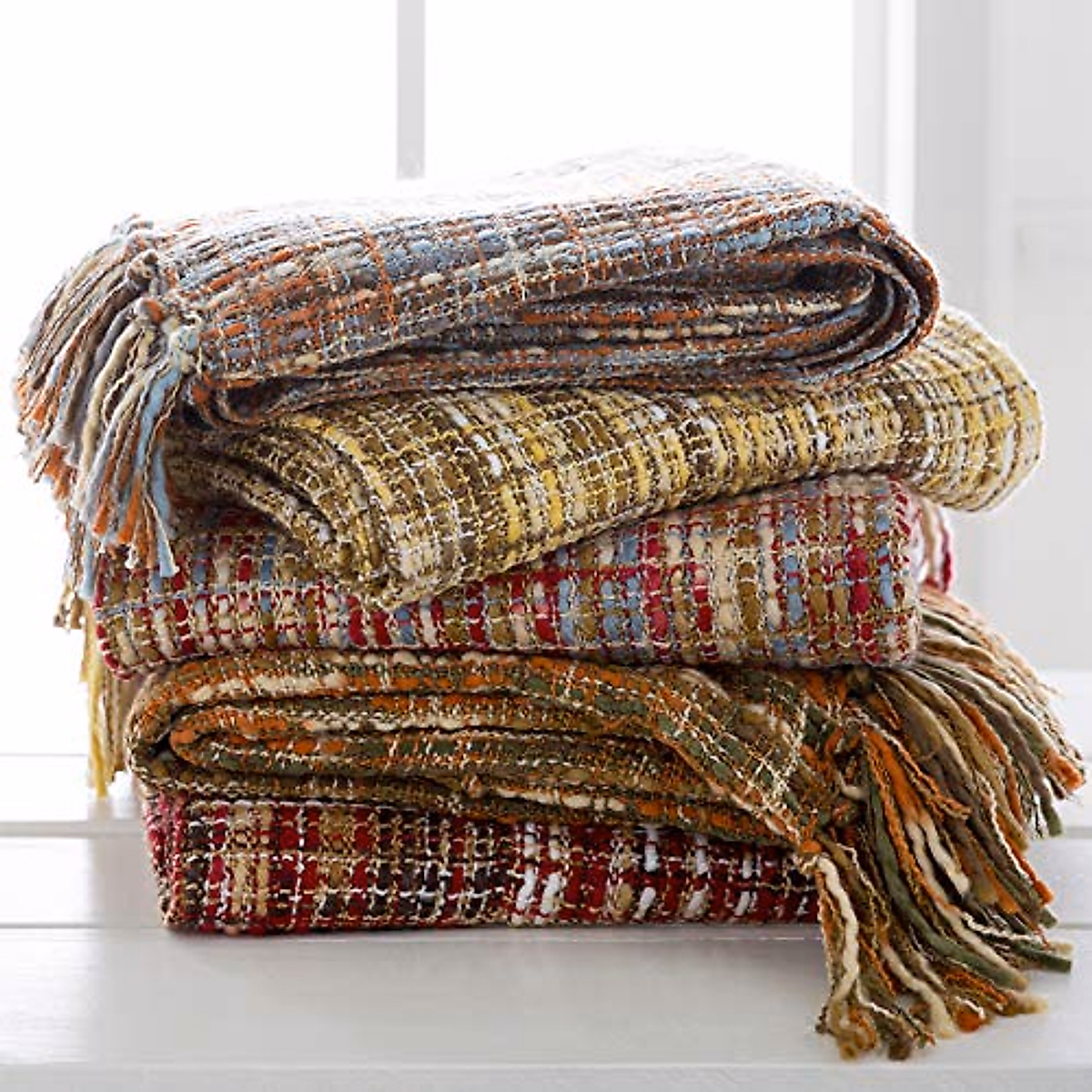 Artistic Weavers Sylvia Throw Blanket, 50" x 60", Burnt Orange