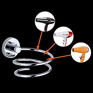 Wall Mounted Hair Dryer Holder Stainless Steel