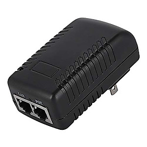POE Injector, POE Wall Adapter, 48V/0.5A POE Wall Plug Injector Ethernet Adapter PoE Power Supply for IP Camera 100-240V(US Plug 100‑240V)