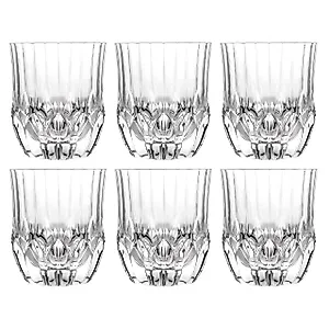 Barski Tumbler Glass - Double Old Fashioned - Set of 6 - Glasses - Designed DOF Crystal Glass Tumblers - For Whiskey - Bourbon - Water - Beverage - Drinking Glasses - 11.75 oz. - Made in Europe