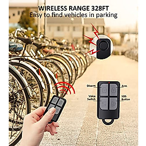 120db Anti Theft Alarm for Bike Motorcycle Ebikes Electric Scooter Bicycle: Car Motion Sensor Alarms with Control Remote Catalytic Converter Anti Theft Device Auto Security System Accessories