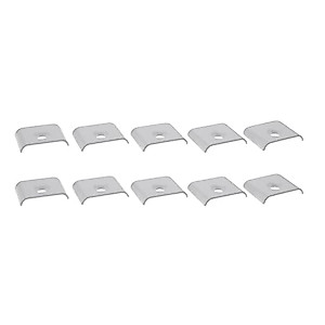 RV Trim End Caps Vinyl Trim Strips White Flat End Cap for RV Camper Trailer 1" Trim Molding with Screws 10 Pack