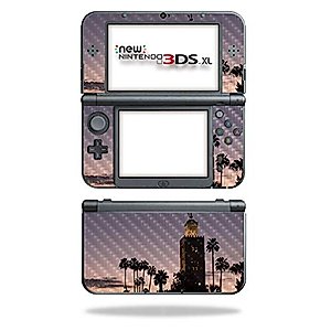 MightySkins Carbon Fiber Skin for Nintendo New 3DS XL (2015) - Marrakech | Protective, Durable Textured Carbon Fiber Finish | Easy to Apply, Remove, and Change Styles | Made in The USA