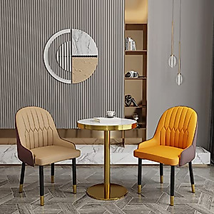 holcmic Kitchen Dining Chair, Dining Chair, Dining Chairs Set of 4, Kitchen Chair, Dining Room Chair (White/Grey)